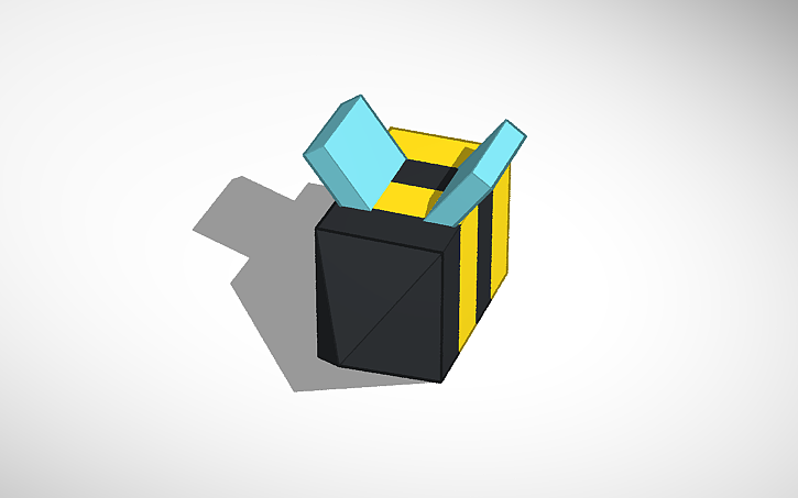 3D design minecraft bee | Tinkercad