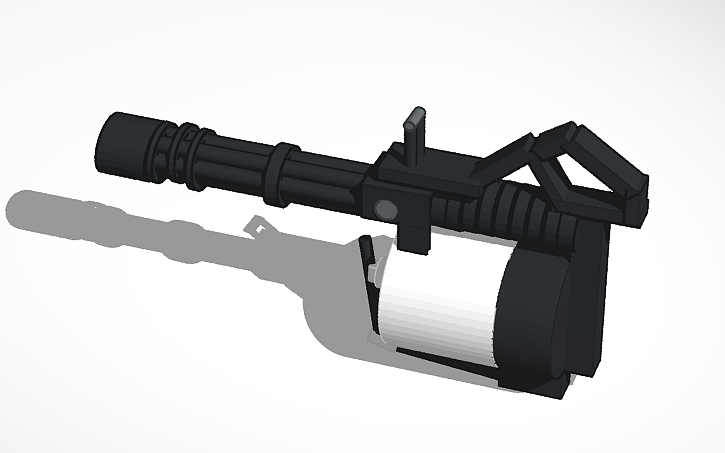 3D design tf2 machine gun - Tinkercad