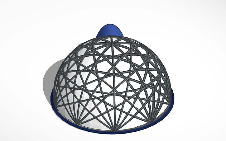 3D design dome - Tinkercad