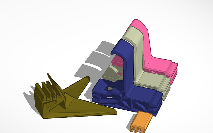 3D design POWERQFL CONTROLLER STANDS WITH HEADPHONE STANDS KIT - Tinkercad