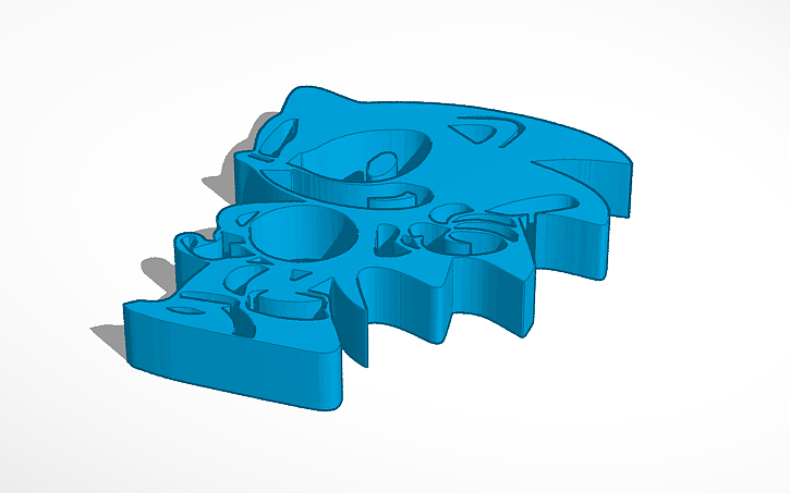 3D design sonic the hedgehog - Tinkercad