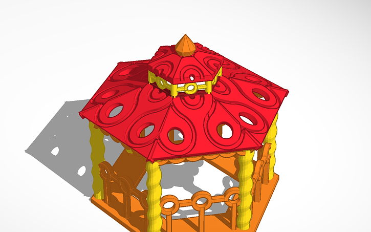 3D design Fairy Garden Gazebo - Tinkercad