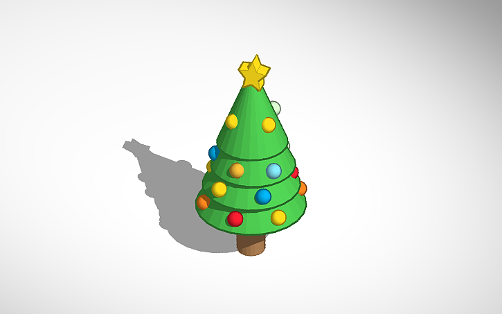 3D design Normal Christmas tree - Tinkercad