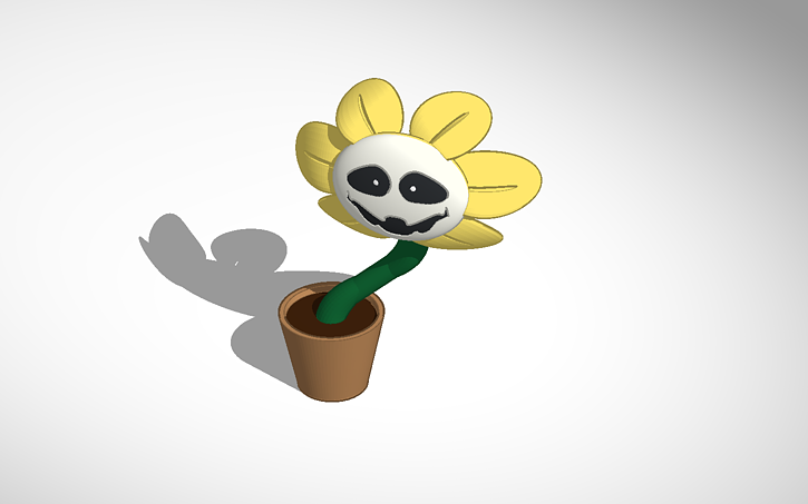 3D design Flowey - Tinkercad