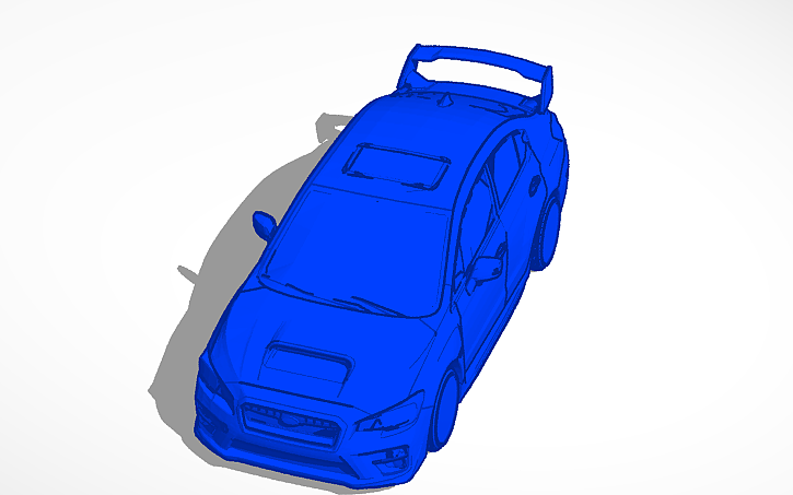 3D design Subaru WRX - Tinkercad