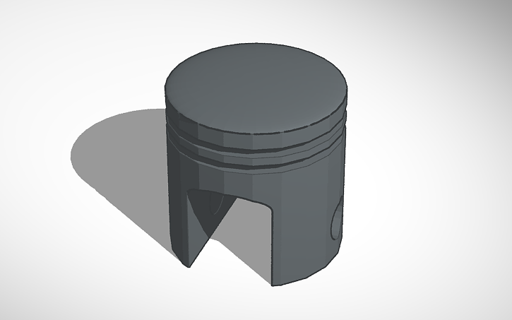 3D design Piston - Tinkercad