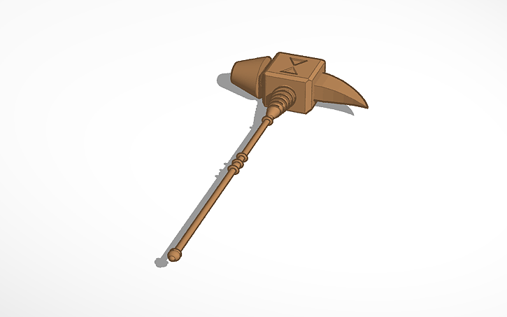 3D design War Hammer Gideon - Tinkercad
