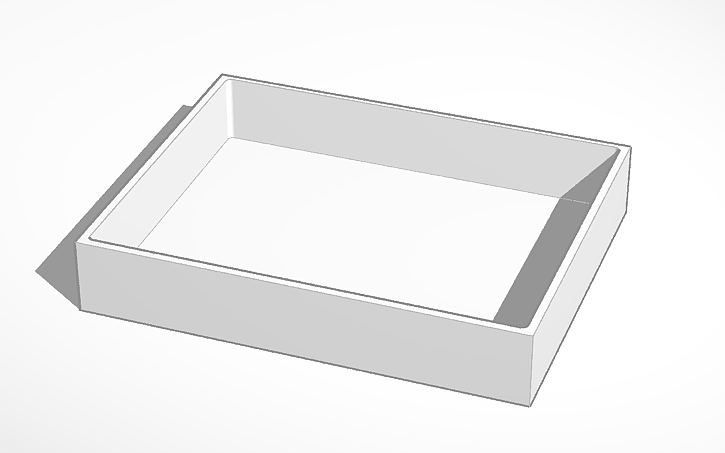 3D design Modern Deck Box Lid - Tinkercad
