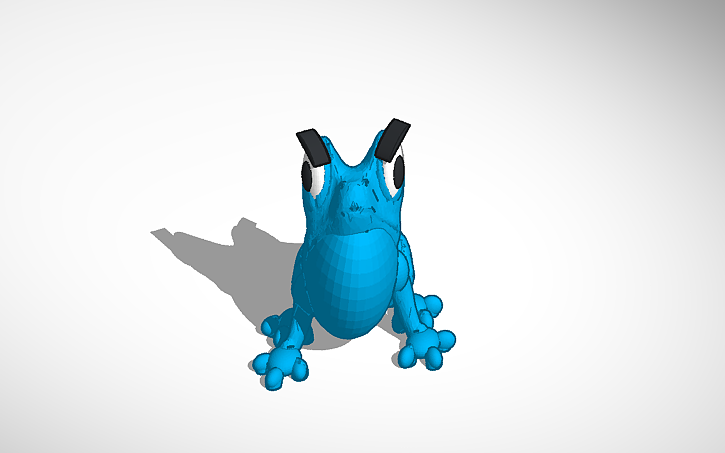 3D design frog | Tinkercad
