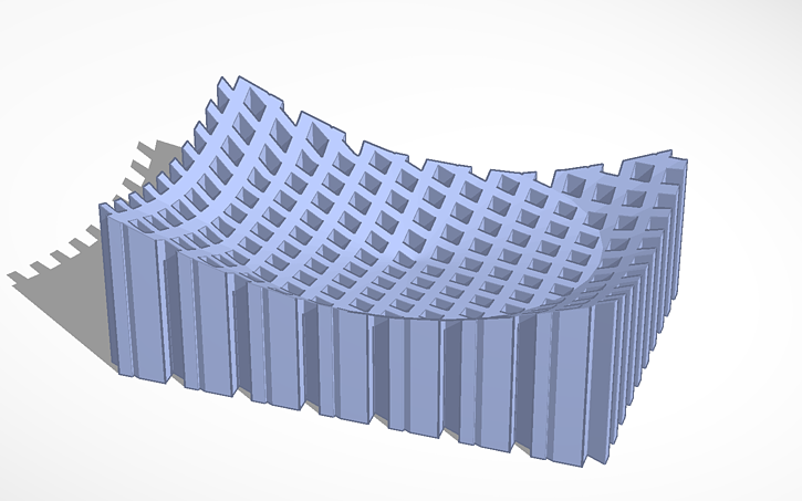 3D design tray - Tinkercad