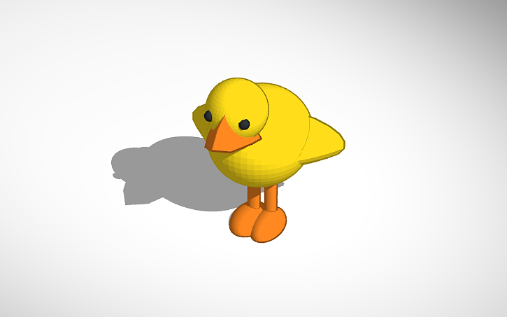 3d Design Duck Tinkercad