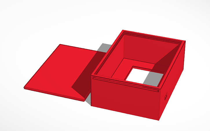 3D design 5110 Lcd and Arduino Case - Tinkercad