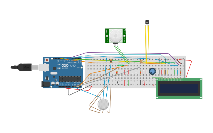Circuit Design Weather Forecast Device Tinkercad