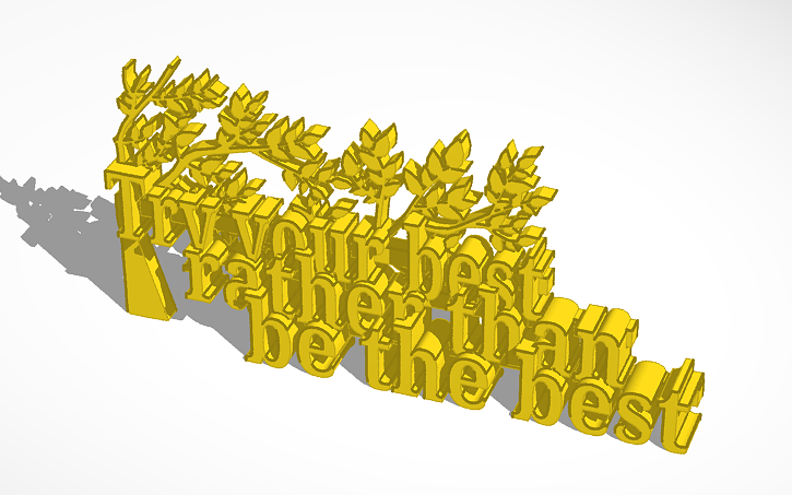 3D design Try your best - Tinkercad