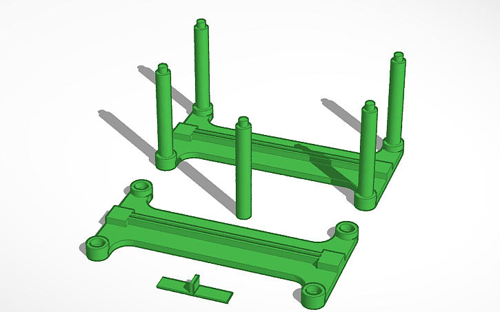 3d Design Stackable Slotcar Stand V2 Tinkercad
