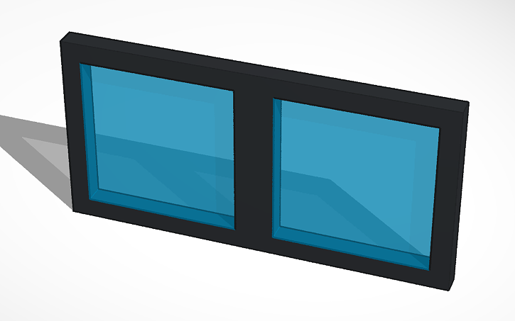 3D design Glass Window - Tinkercad
