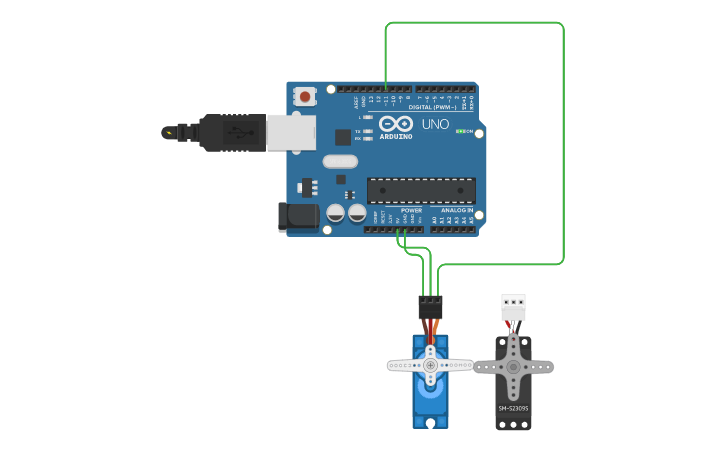 Circuit design servo_motor_codigo - Tinkercad