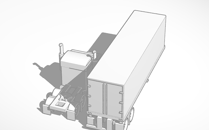 3D design Semi Truck - Tinkercad