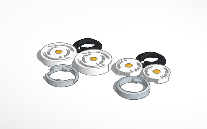 3D design Left and Right Upgraded (Locking) Beyblade Legacy Template ...