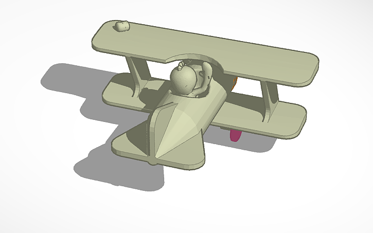 3D design Rat Fink Biplane | Tinkercad