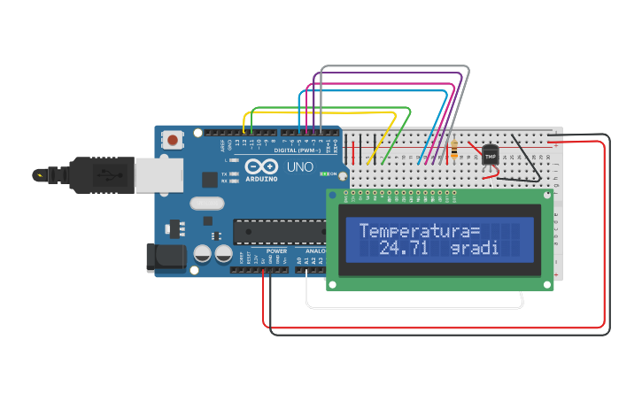 Circuit design Eccher Trasduttore Temperatura - Tinkercad