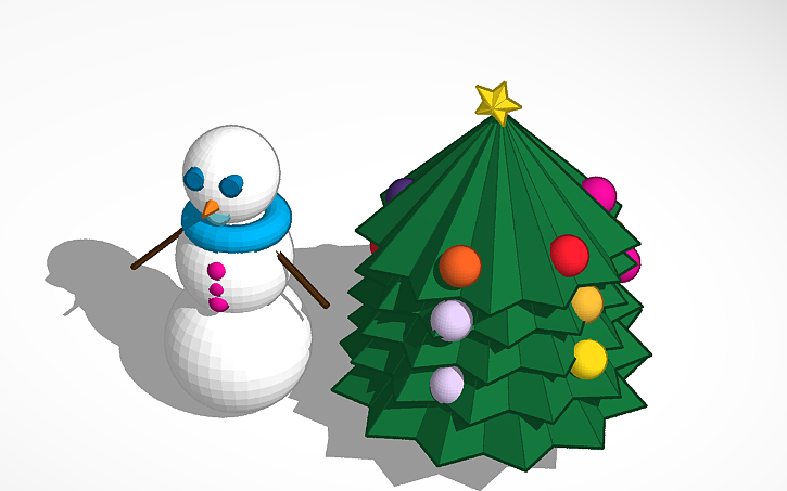 3D design Merry Christmas!!! - Tinkercad