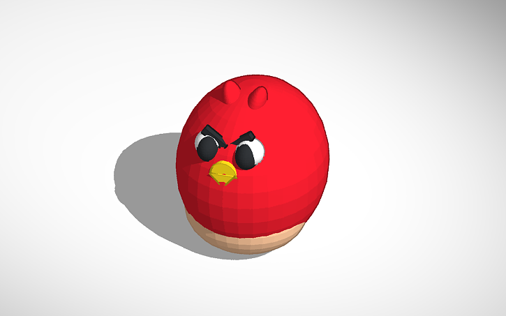 3D design angry birds - Tinkercad