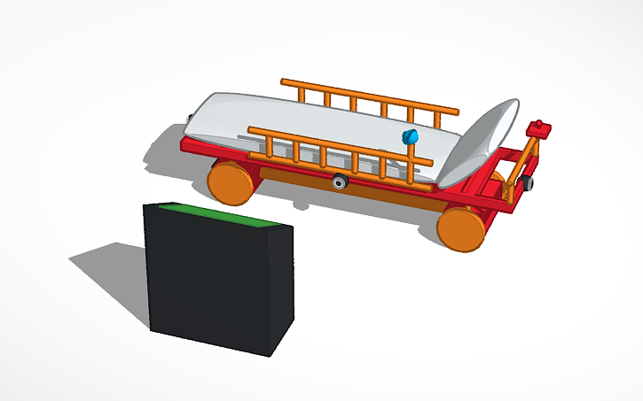 3D design Automated Stretcher + Joystick - Tinkercad