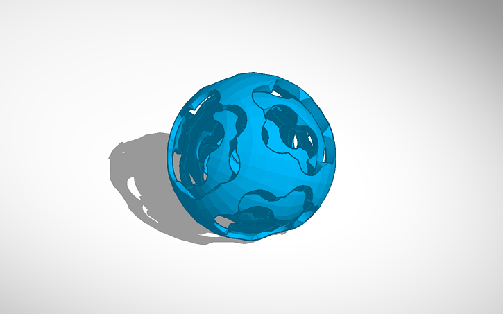 3D design Cut out Sphere 2 - Tinkercad