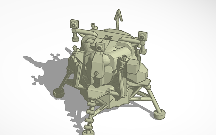 3D design Apollo lunar module - Tinkercad