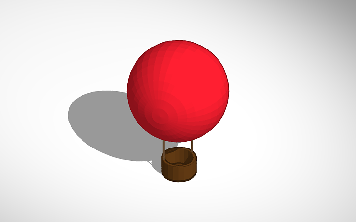 3D design mongolfiera | Tinkercad