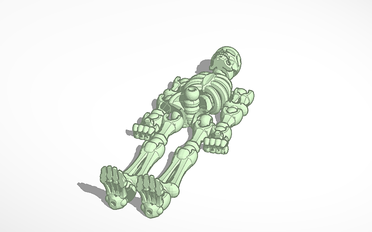 3D design skeleton - Tinkercad