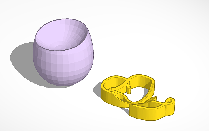 3D design Egg Shape Container | Tinkercad