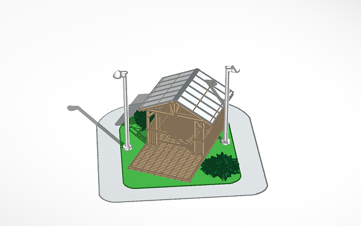 3D design ED Courtyard with Gazebo | Tinkercad
