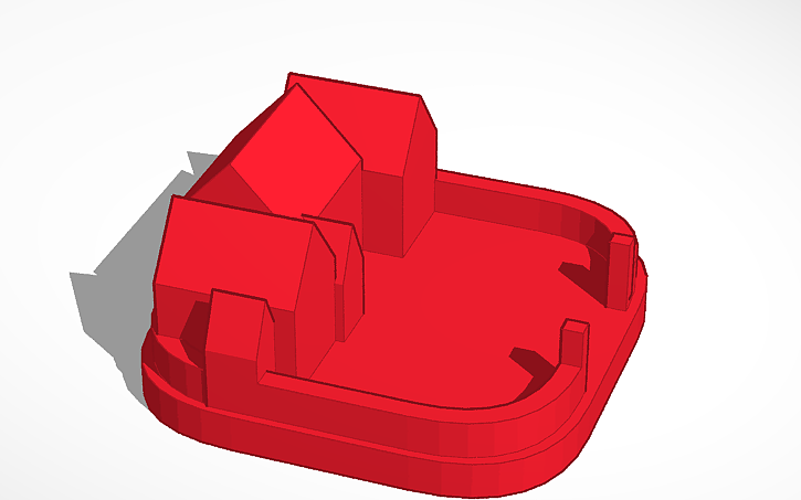 3D design port settlement for the game catan | Tinkercad
