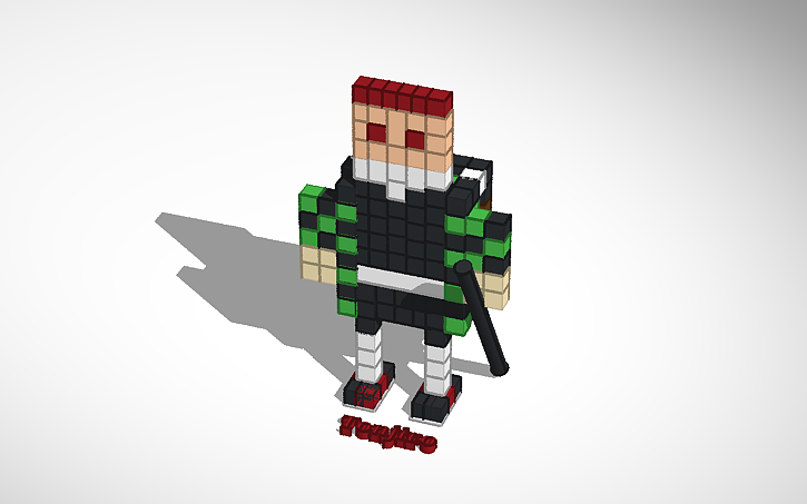 3D design tanjiro demon slayer - Tinkercad