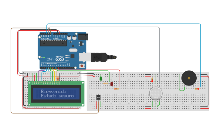 Circuit design PROYECTO SENSOR | Tinkercad