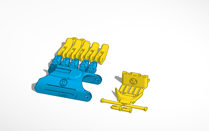 3D design Wolverine Gauntlet - Tinkercad