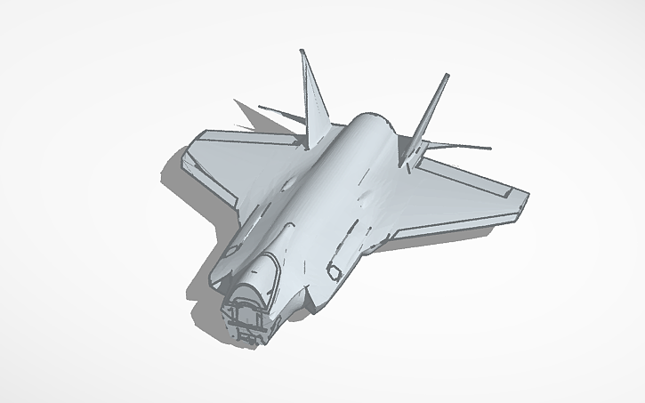 3D design Flyover Project- Model 1: F-35 - Tinkercad