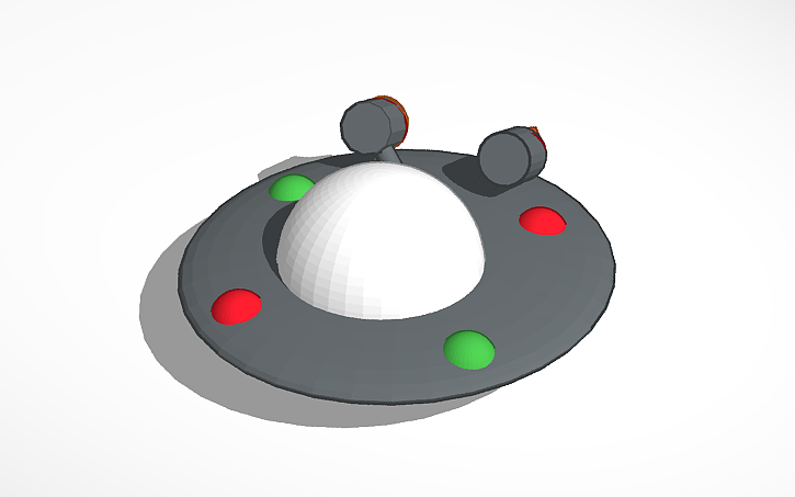 3D design alien spaceship | Tinkercad