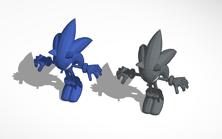 3D design Sonic & Shadow - Tinkercad