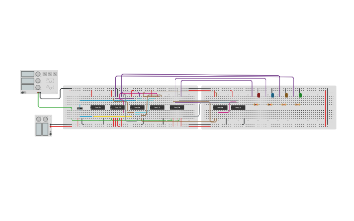 Circuit Design 4 Bit Up Down Synchronous Counter Tinkercad