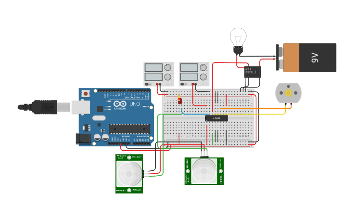 Circuit design sensor pear - Tinkercad