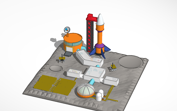 3D design Moon Camp XCM - Tinkercad
