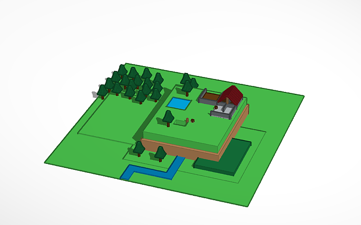 3D design Minecraft Biome | Tinkercad