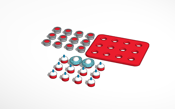3D design red cupcakes yeah w/icing :P - Tinkercad
