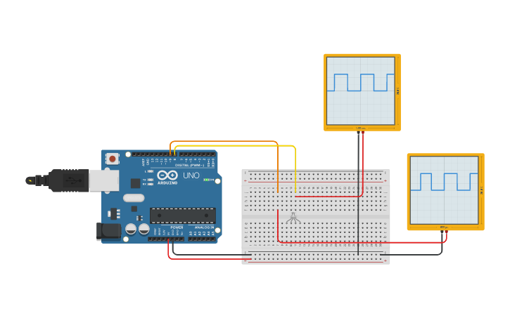 Circuit design Ardunio TC on CTC mode | Tinkercad