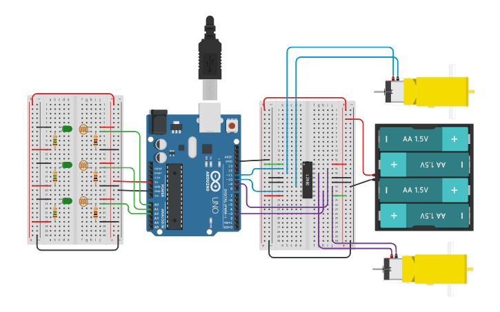 Circuit design CIJE CAR KIT | Tinkercad
