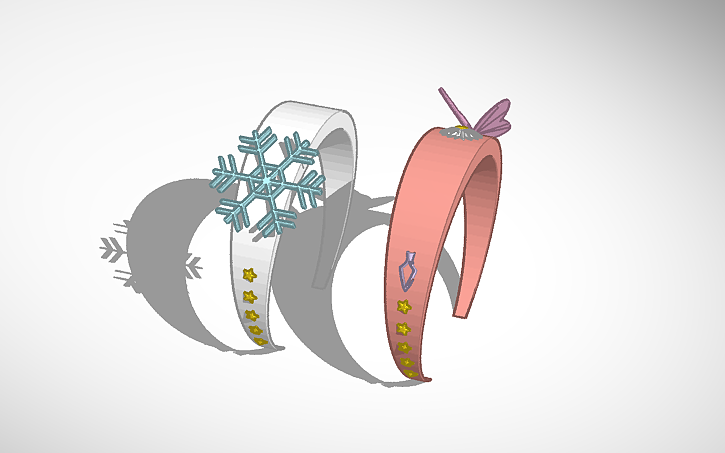 3D design Headband prototypes - Tinkercad