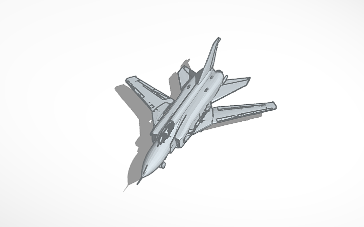 3D design Tu-148 - Tinkercad